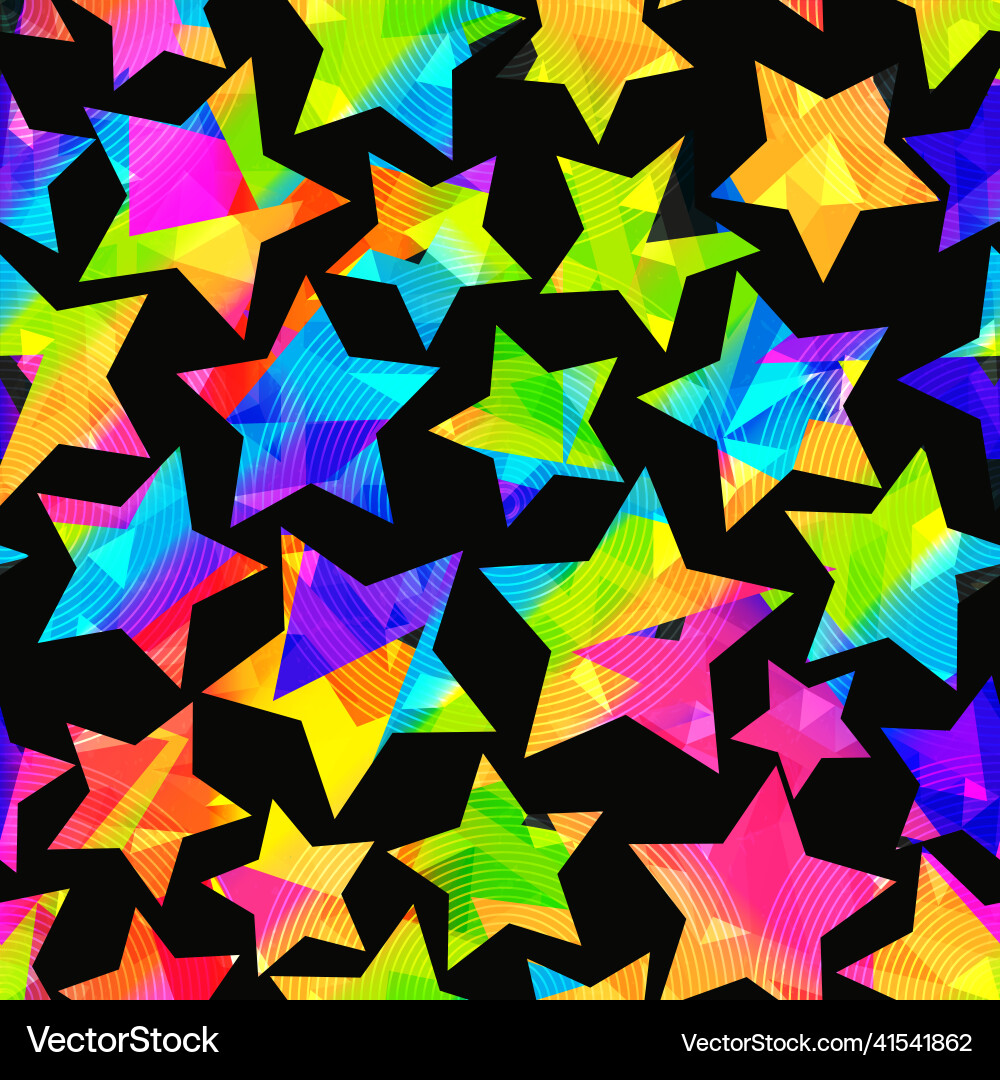 Heller Stern nahtlose Textur Lizenzfreies Vektorbild