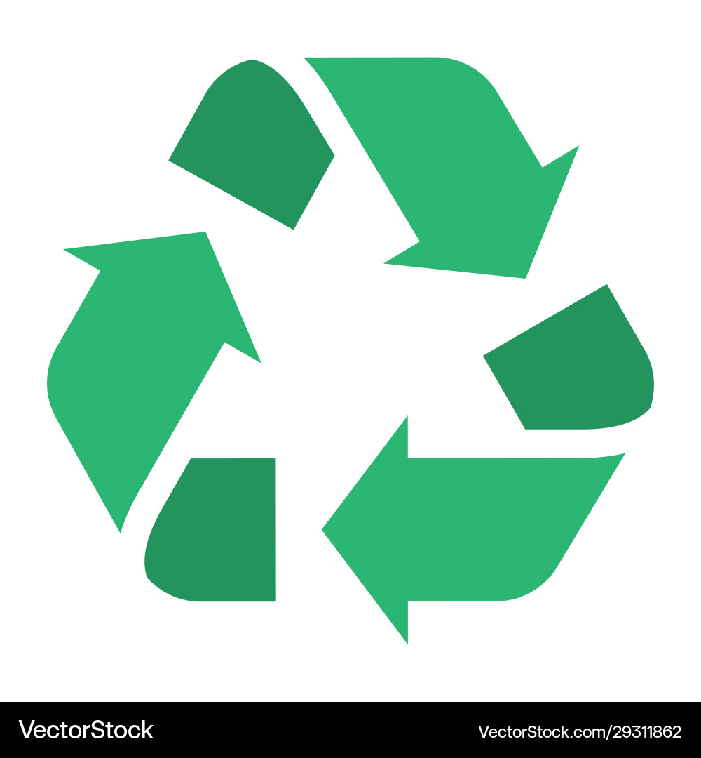Universal recycling international symbol Vector Image