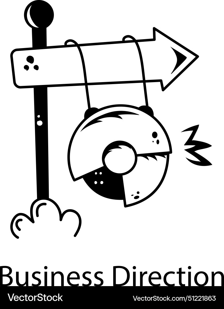 Business direction Royalty Free Vector Image - VectorStock