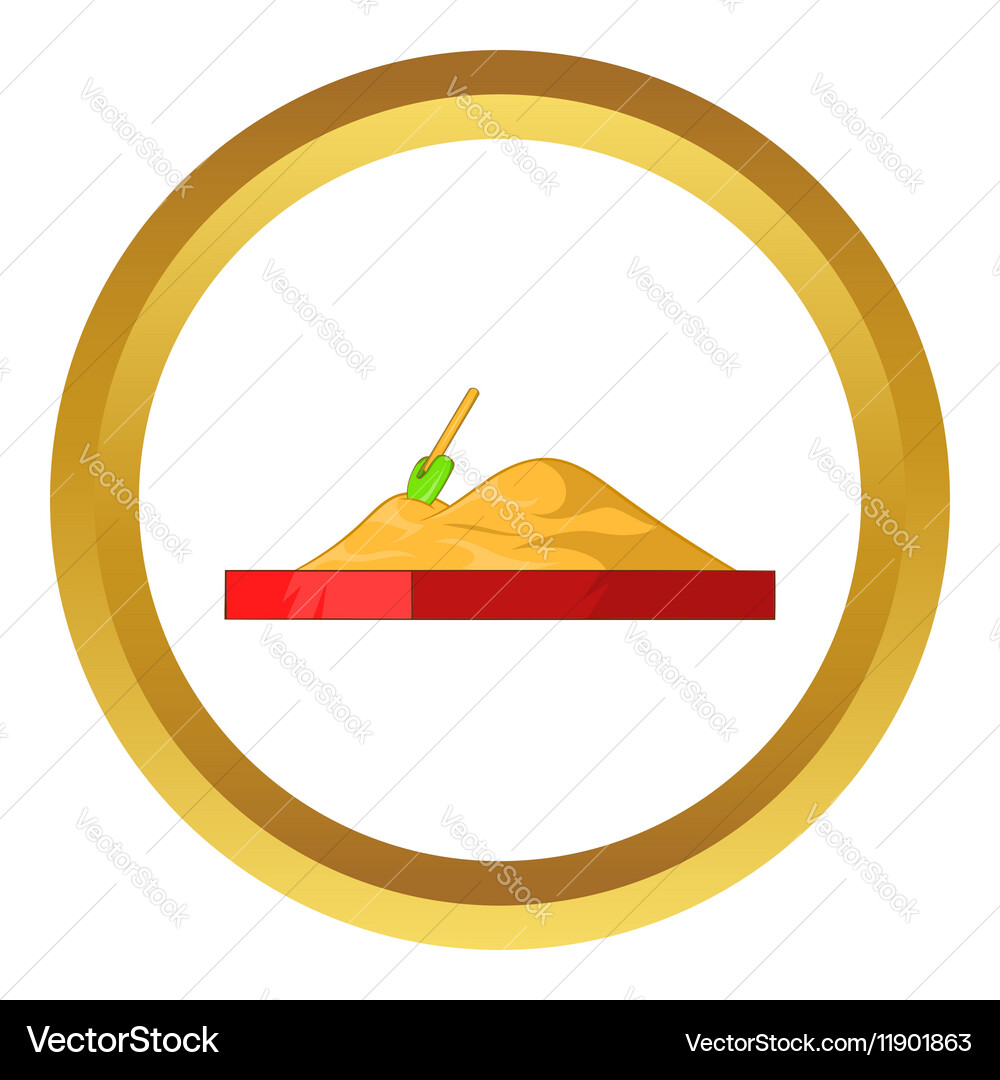 Children sandpit icon Royalty Free Vector Image