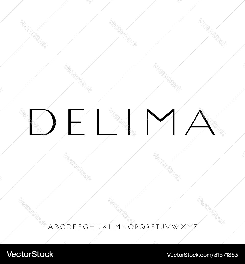 Delima Font Collection - Modern & Elegant Vector Image
