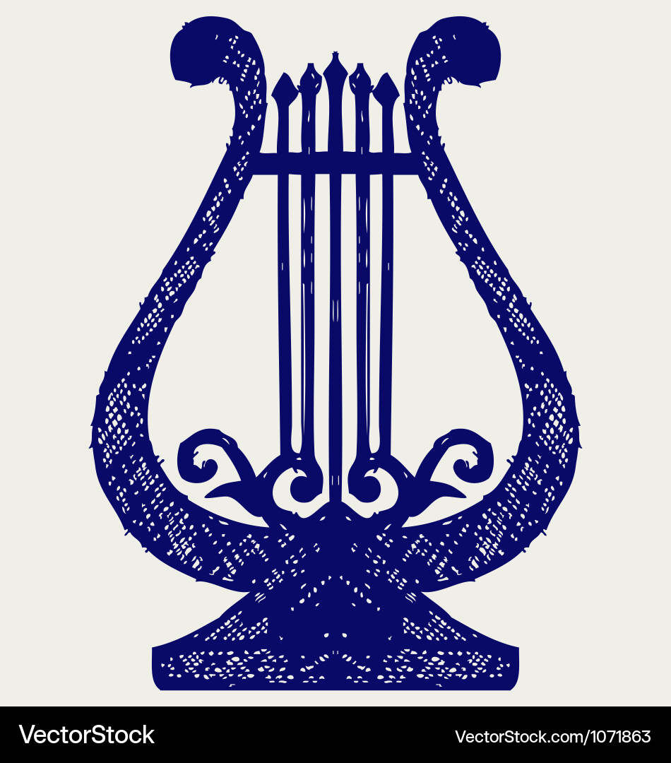 Lyre Royalty Free Vector Image - VectorStock