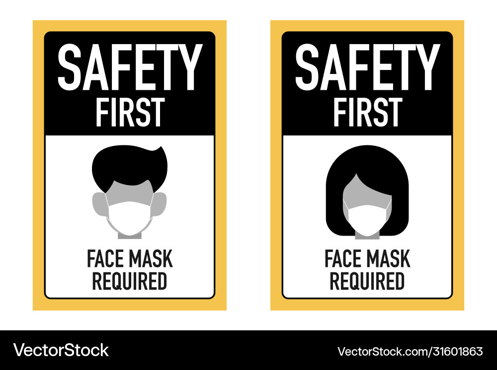 Face Mask Required Vector Images (over 2,600)