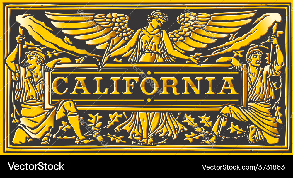 Vintage California Label Royalty Free Vector Image