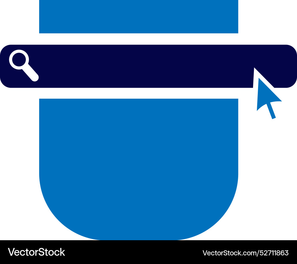 Web Menu Click Nav Bar Scrolling Icon Royalty Free Vector