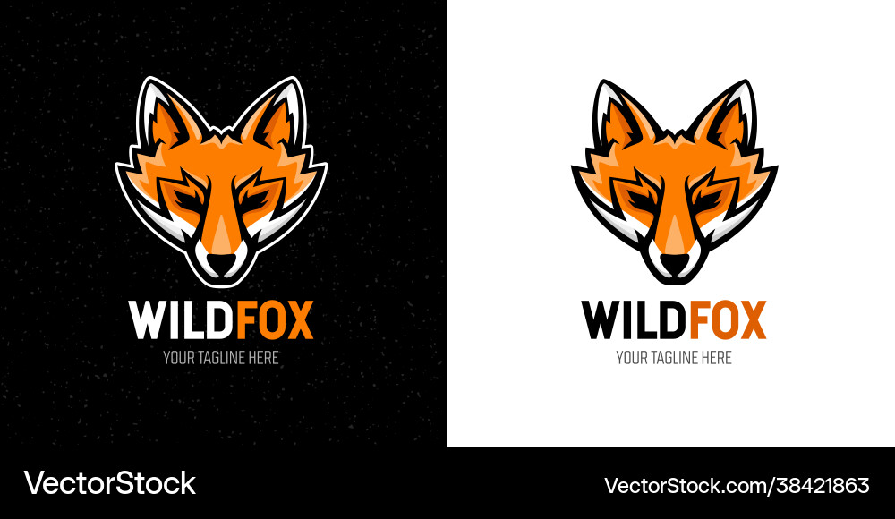 Wild fox logo icon Royalty Free Vector Image - VectorStock