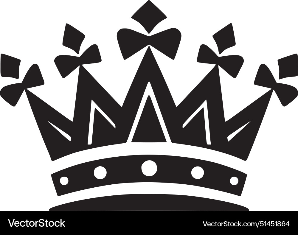 Crown - minimalist and simple silhouette Vector Image