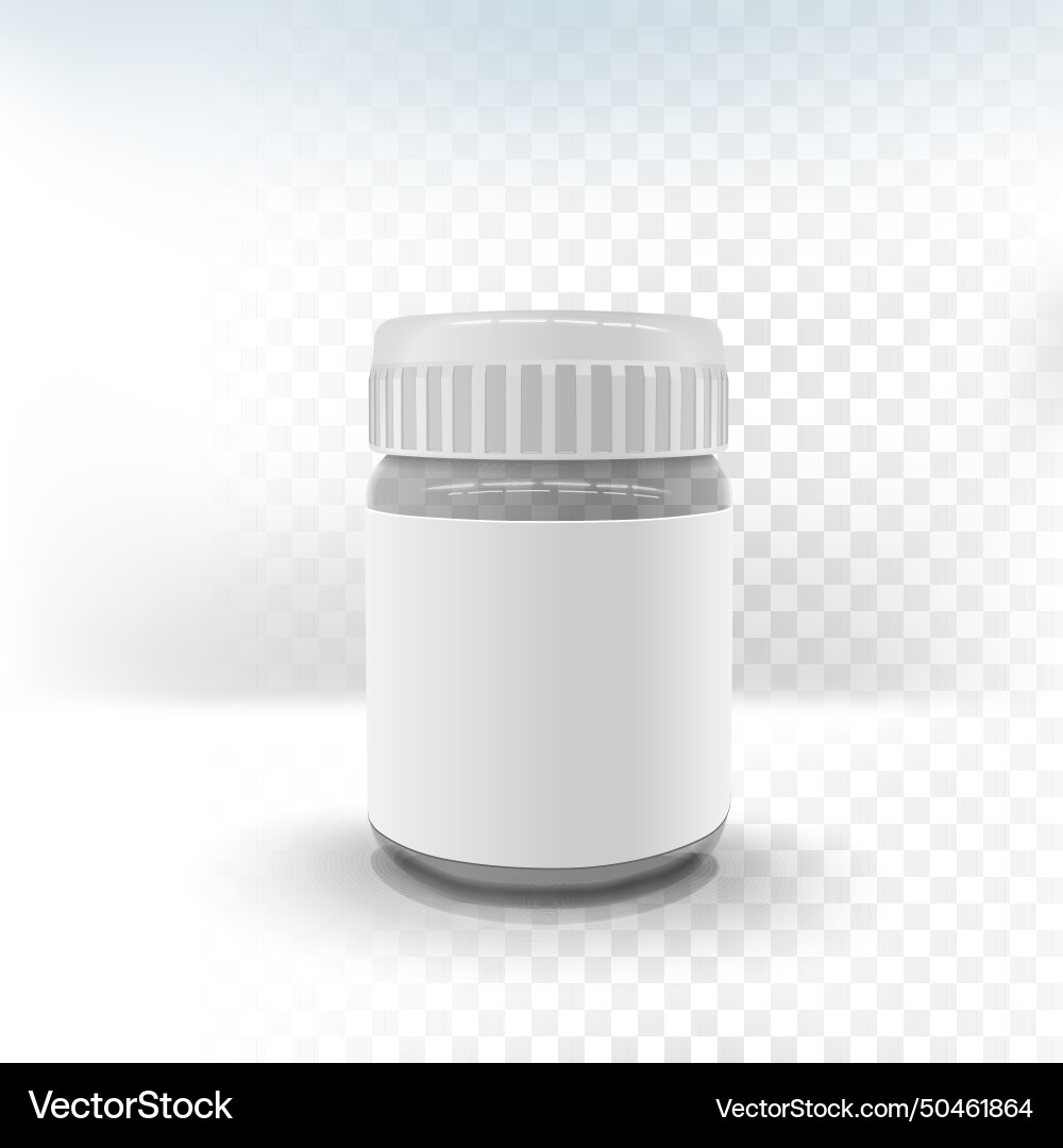 Empty glass jar Royalty Free Vector Image - VectorStock