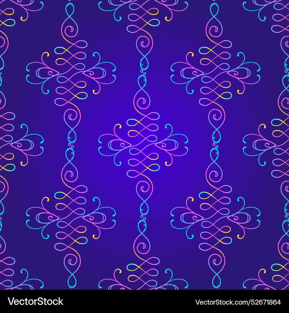 Lotus and sacred geometry seamless pattern Vector Image