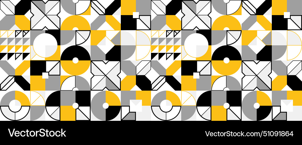 Seamless abstract background in yellow color Vector Image