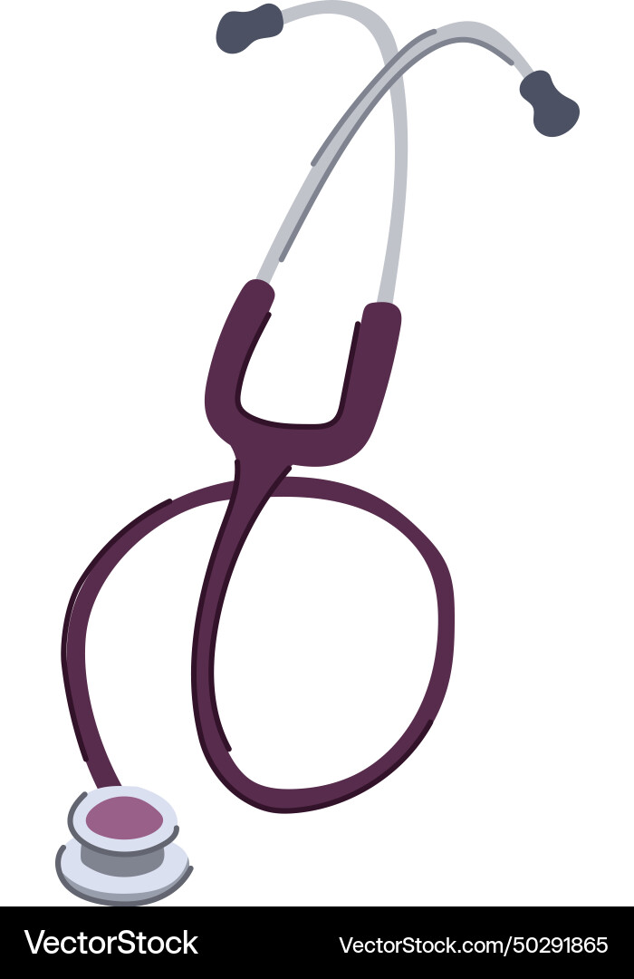 Diagnosis stethoscope cartoon Royalty Free Vector Image