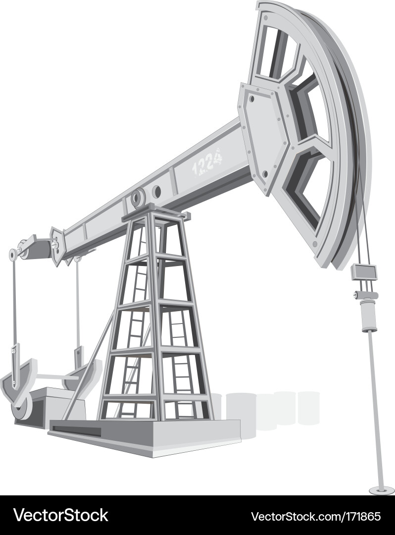 Oil pump Royalty Free Vector Image - VectorStock