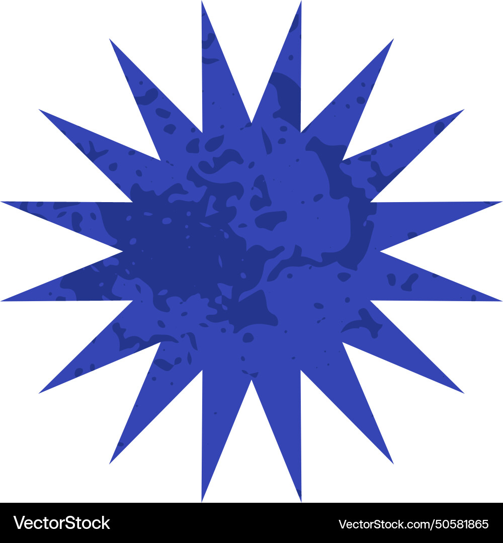 Risograph star shape Royalty Free Vector Image