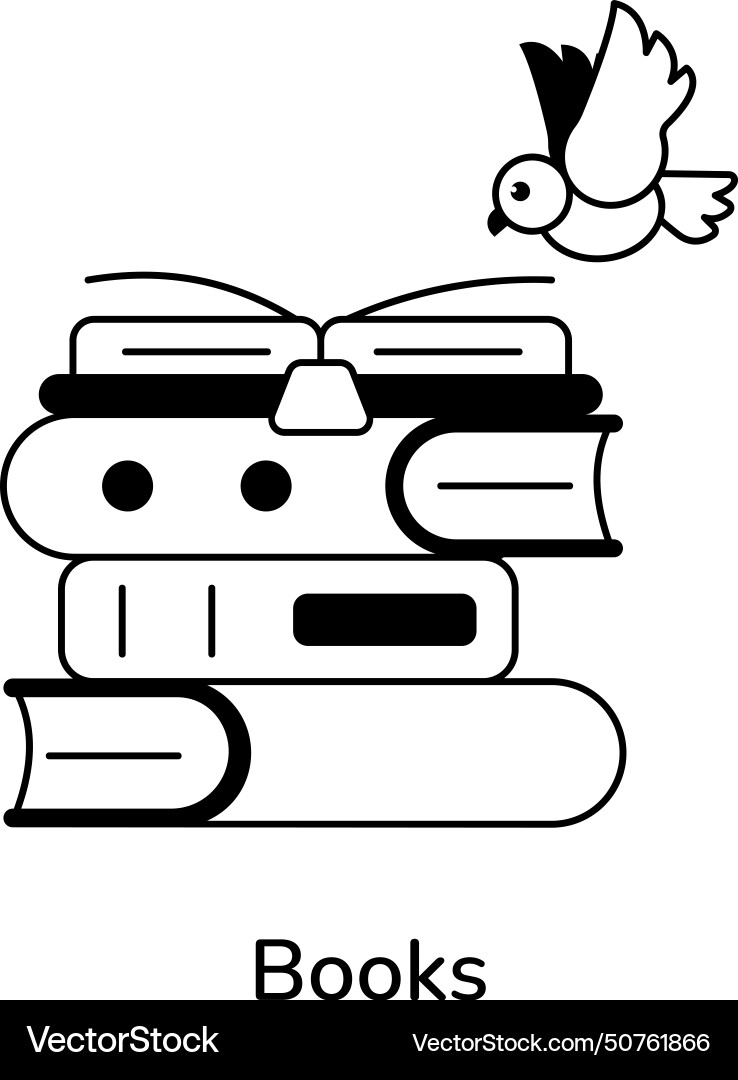 Books Royalty Free Vector Image - VectorStock