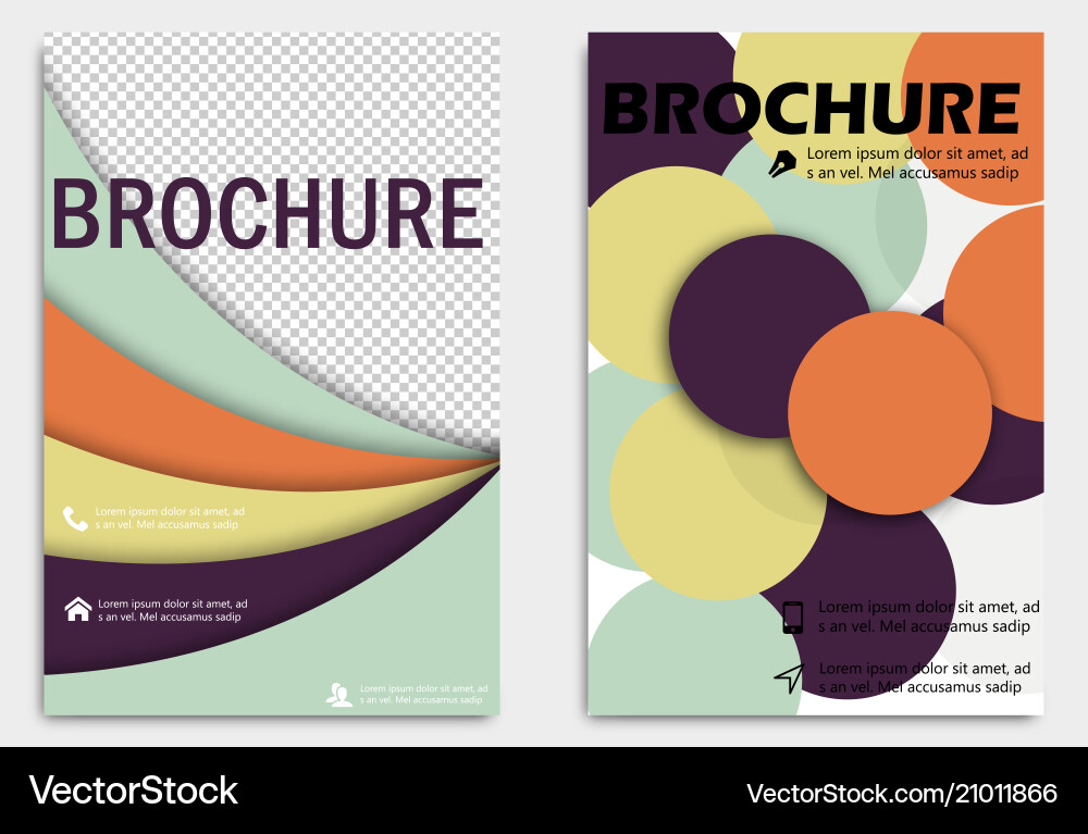 Business Broschüre Design Vorlage Flyer Layout Vektorbild