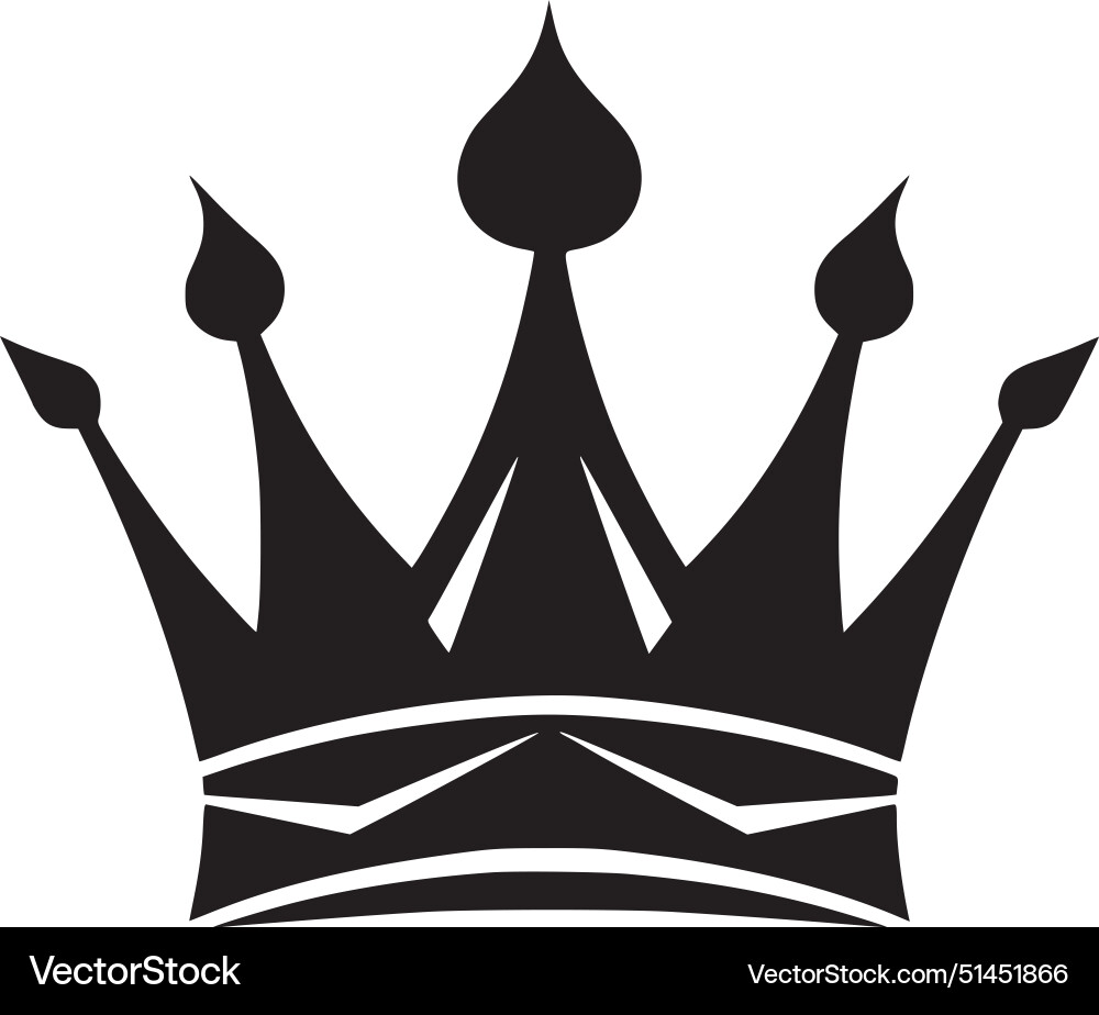 Crown - minimalist and simple silhouette Vector Image