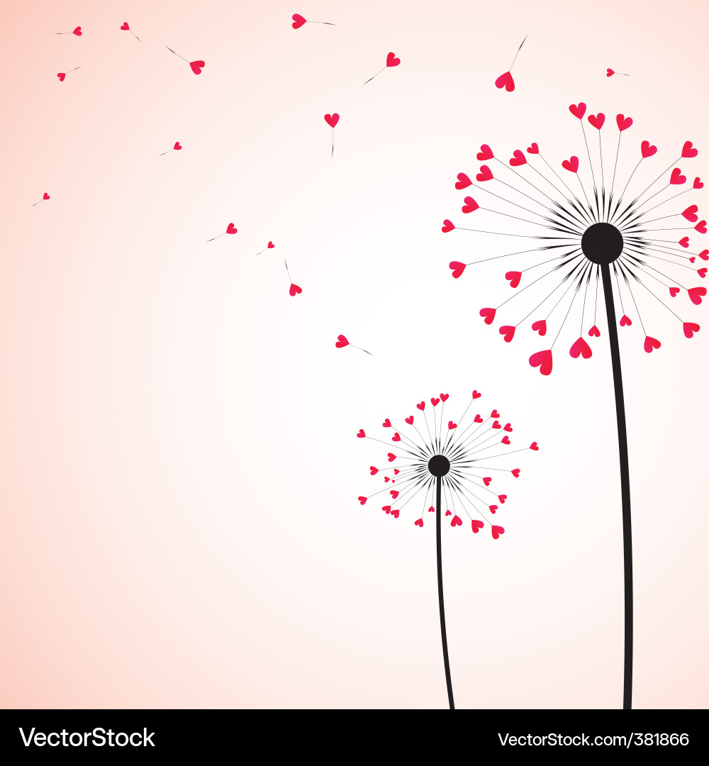 Dandelion Heart Vector Images (over 750)