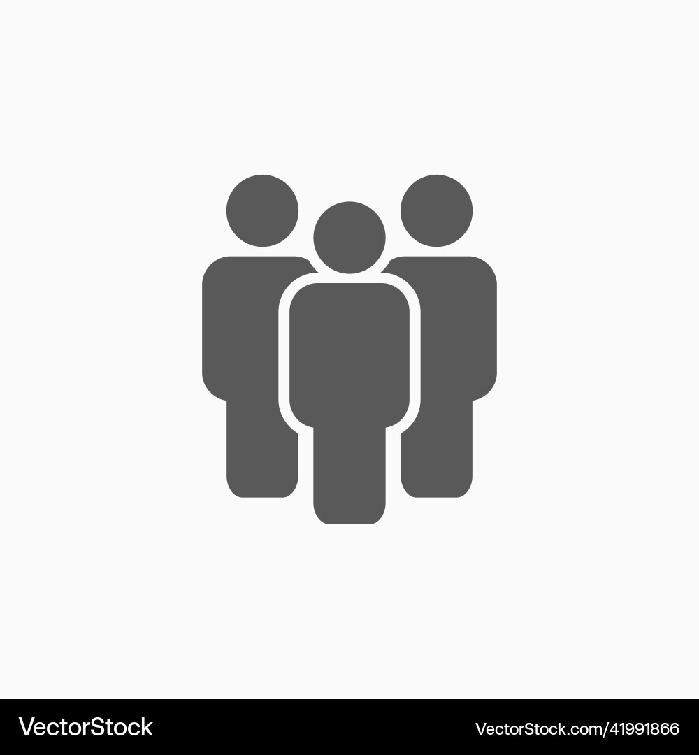 Menschen Icon Lizenzfreies Vektorbild - VectorStock