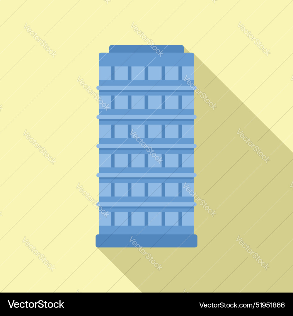 Modern office building standing tall with many Vector Image