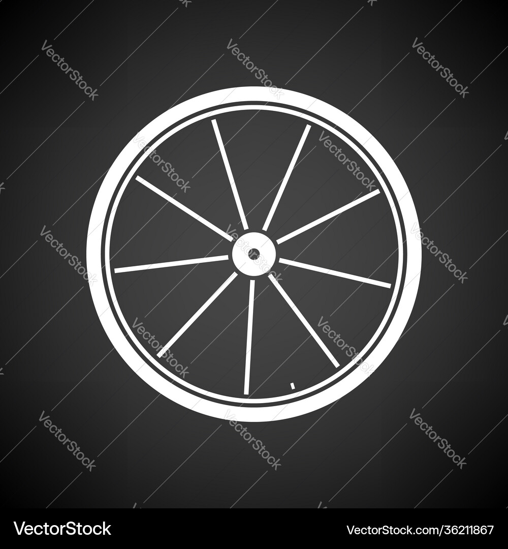 Bike wheel icon Royalty Free Vector Image - VectorStock