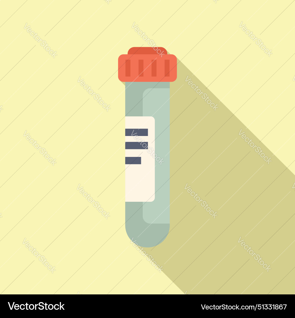Blood collection tube Royalty Free Vector Image