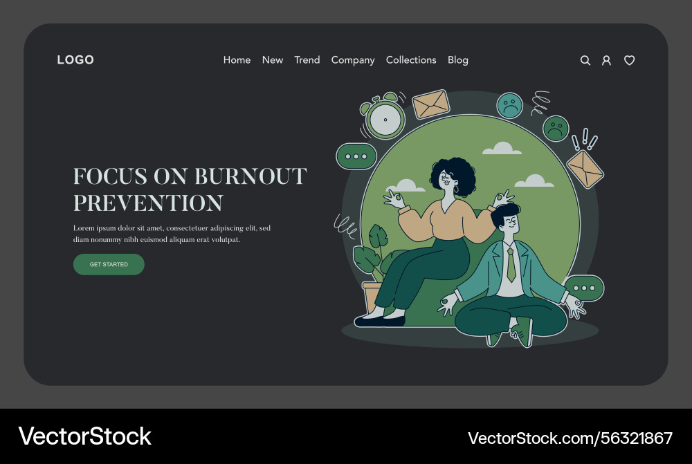 Mental Wellness & Support Royalty Free Vector Image