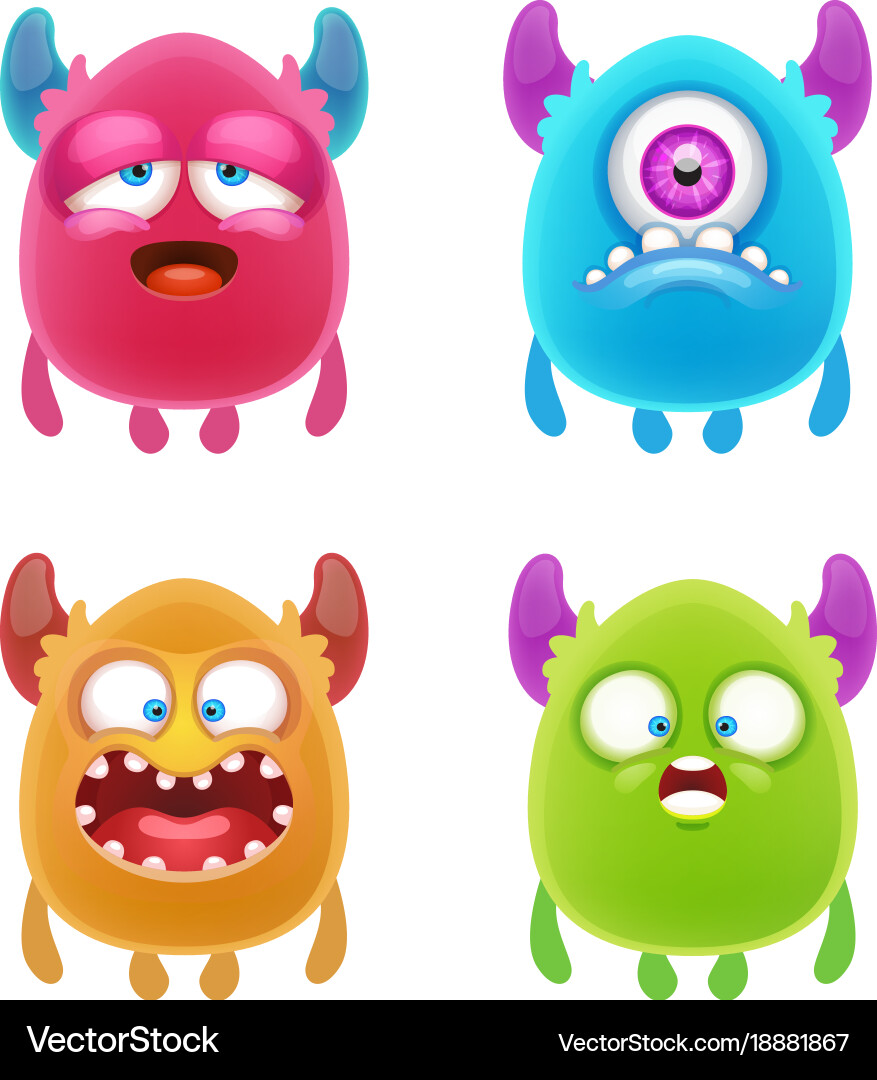Monsters Royalty Free Vector Image - VectorStock