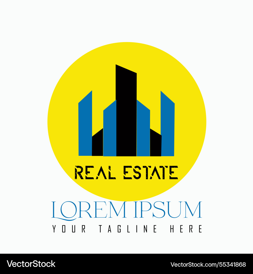 Creative property logo Royalty Free Vector Image