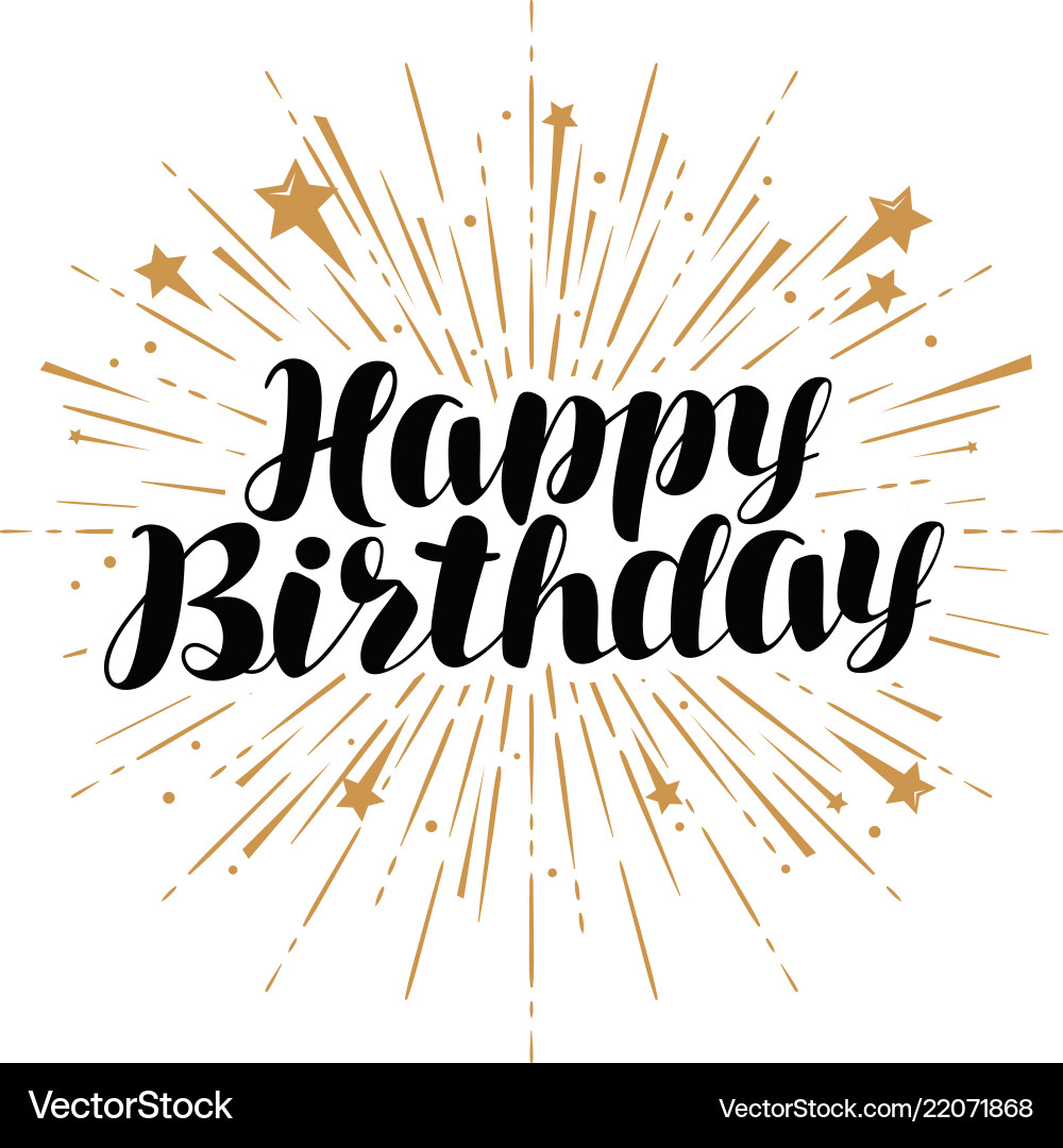 Stylish Happy Birthday Vector Images (over 4,300)