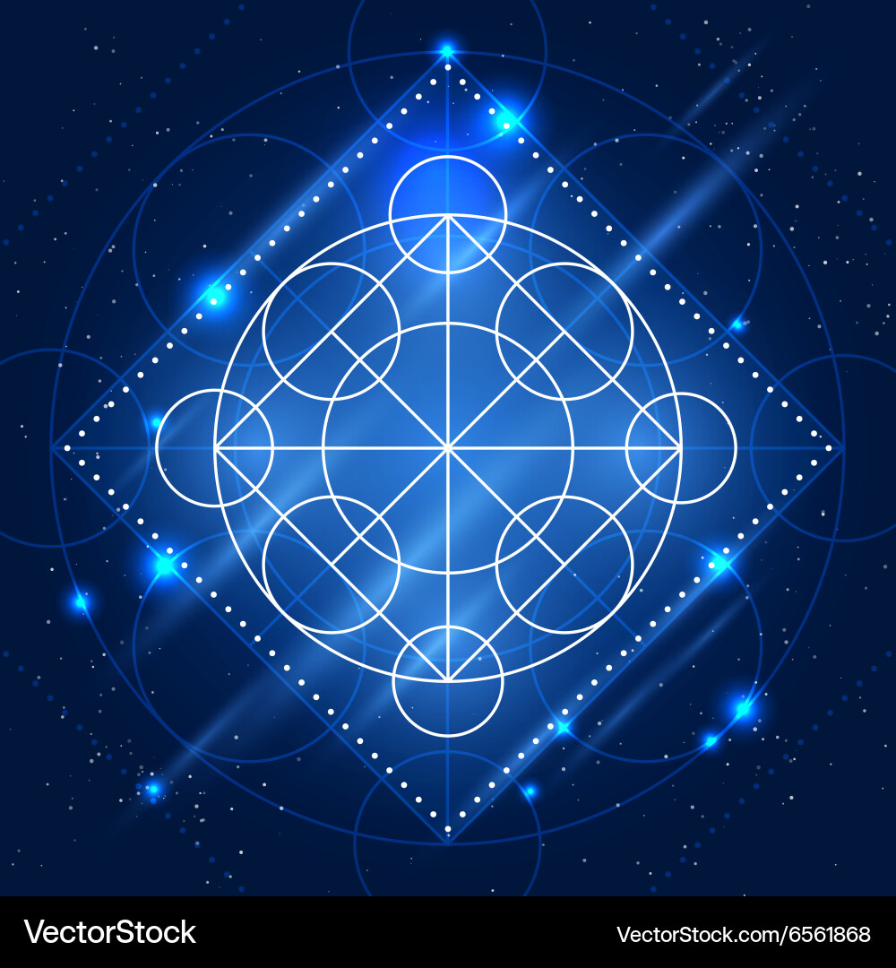 Magic geometry sign Royalty Free Vector Image - VectorStock