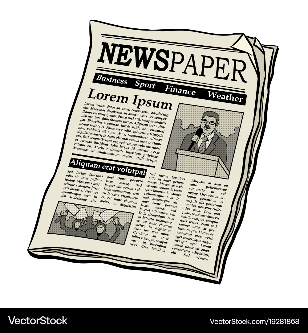 Comics Newspaper Vector Images (over 770)