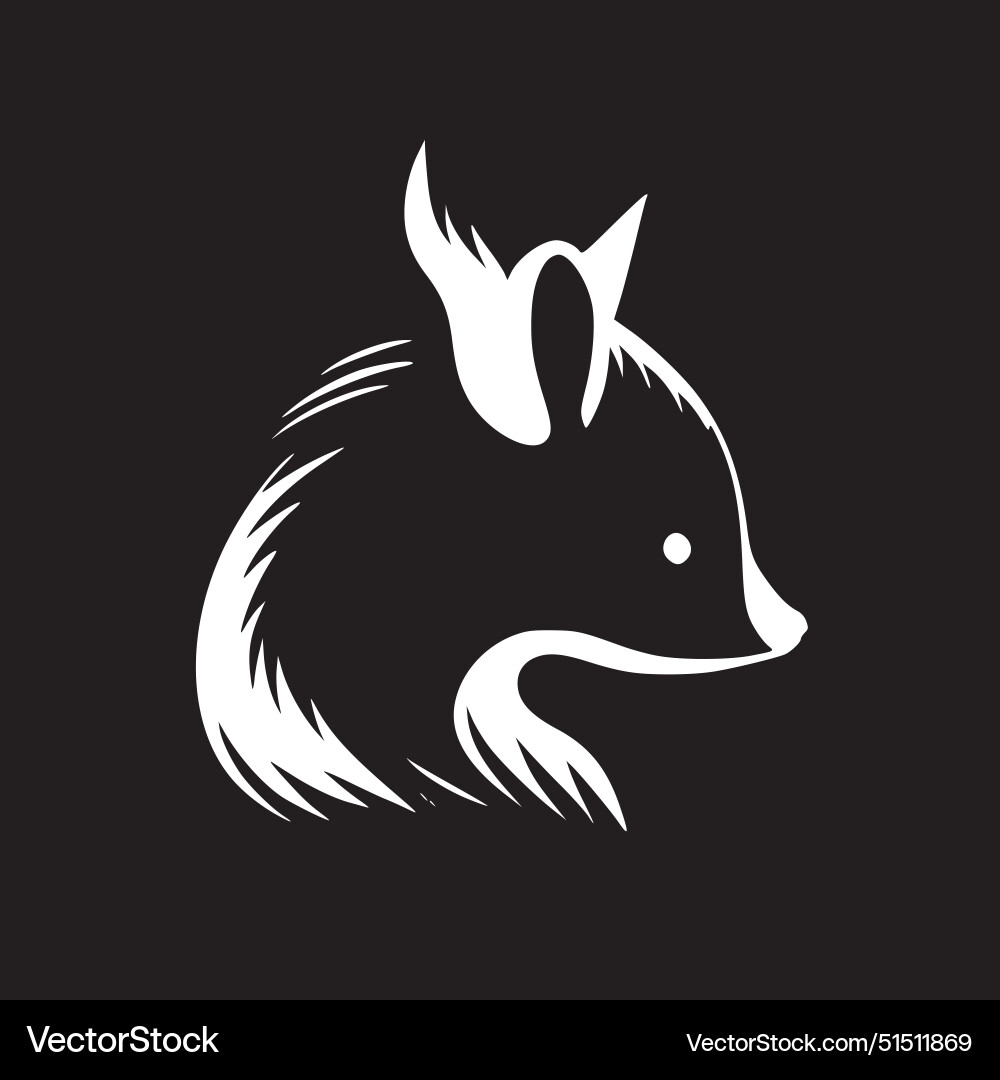 Animal - minimalist and simple silhouette Vector Image