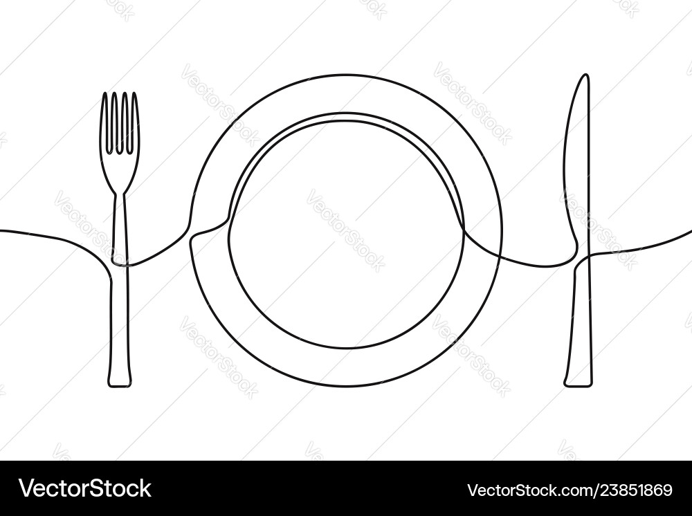 Cutlery Royalty Free Vector Image - VectorStock