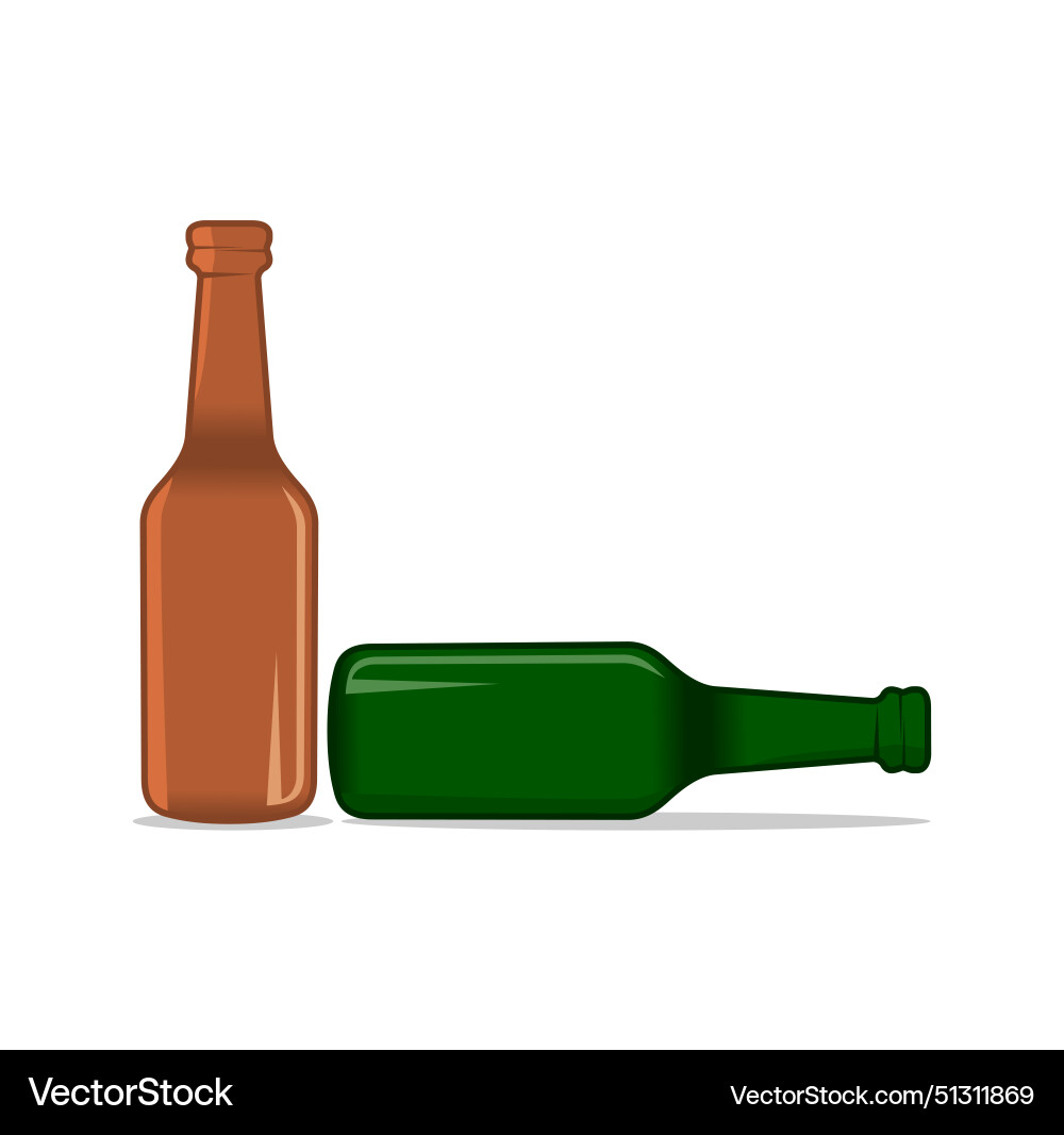 Glass bottle design Royalty Free Vector Image - VectorStock