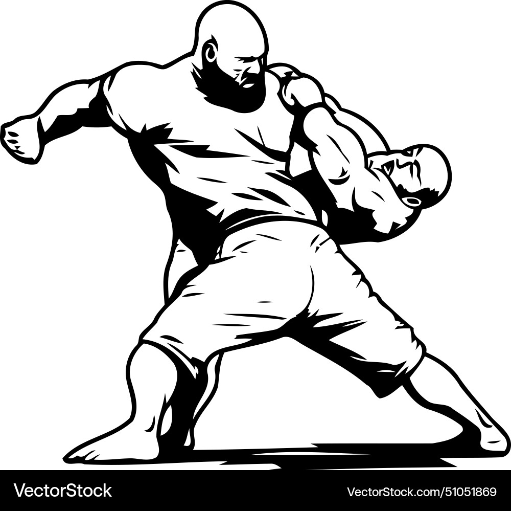 Karate kick martial arts fighter Royalty Free Vector Image