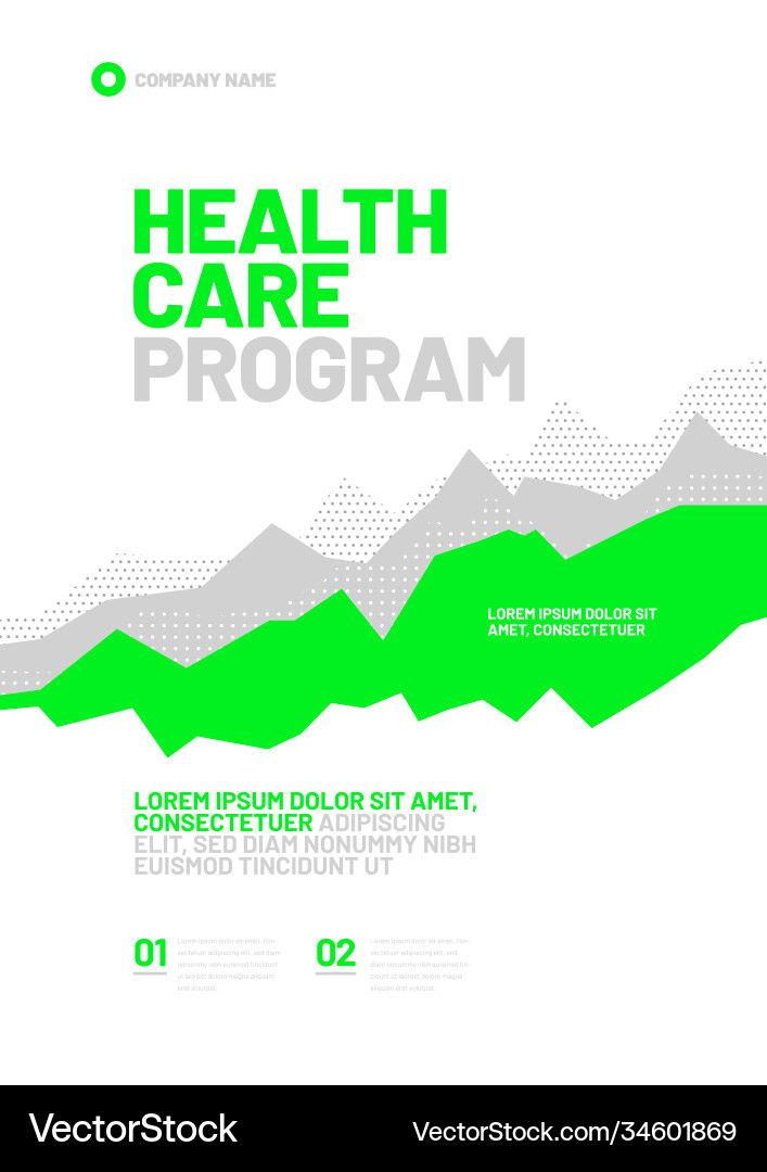 Layout design template for medicine a4 Royalty Free Vector