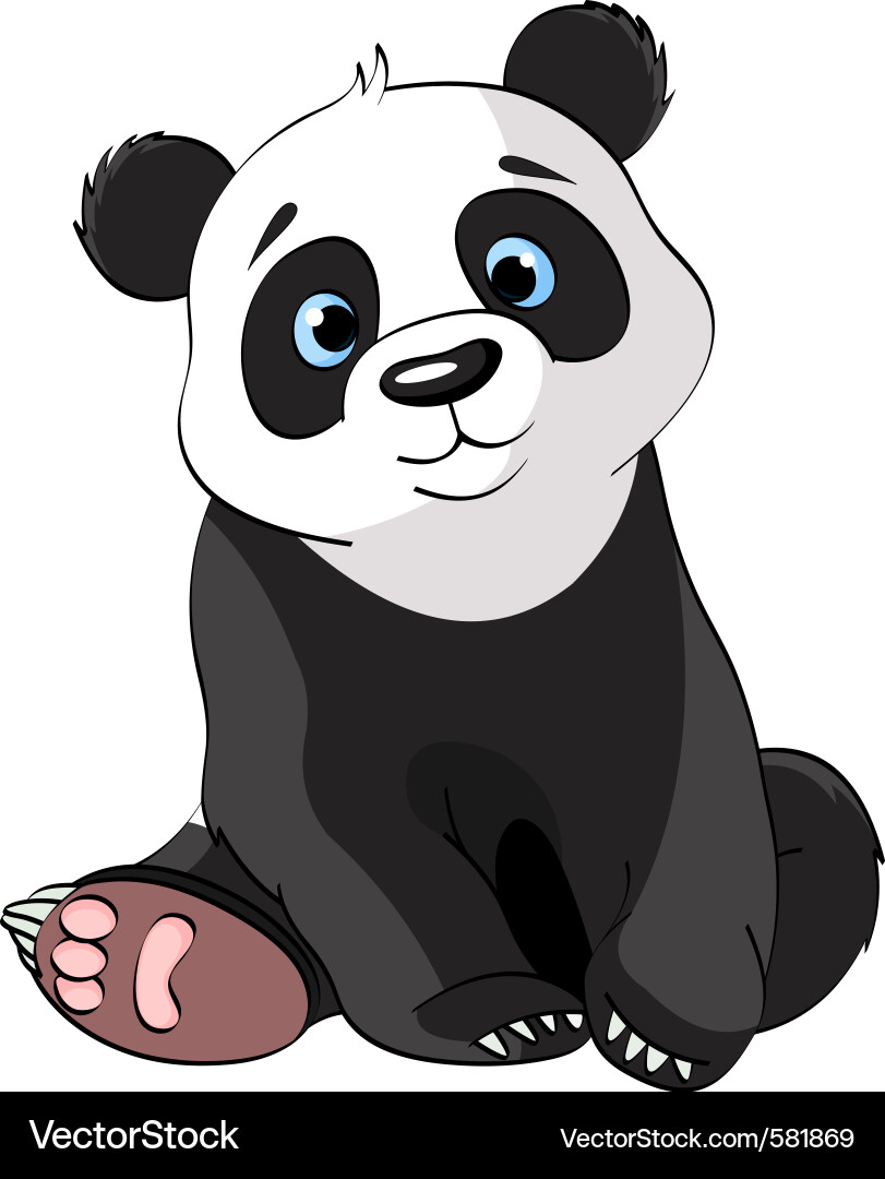 Panda cartoon Royalty Free Vector Image - VectorStock
