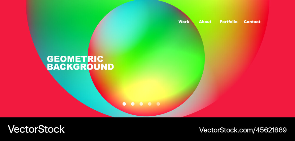 Round shapes and circles geometric abstract Vector Image