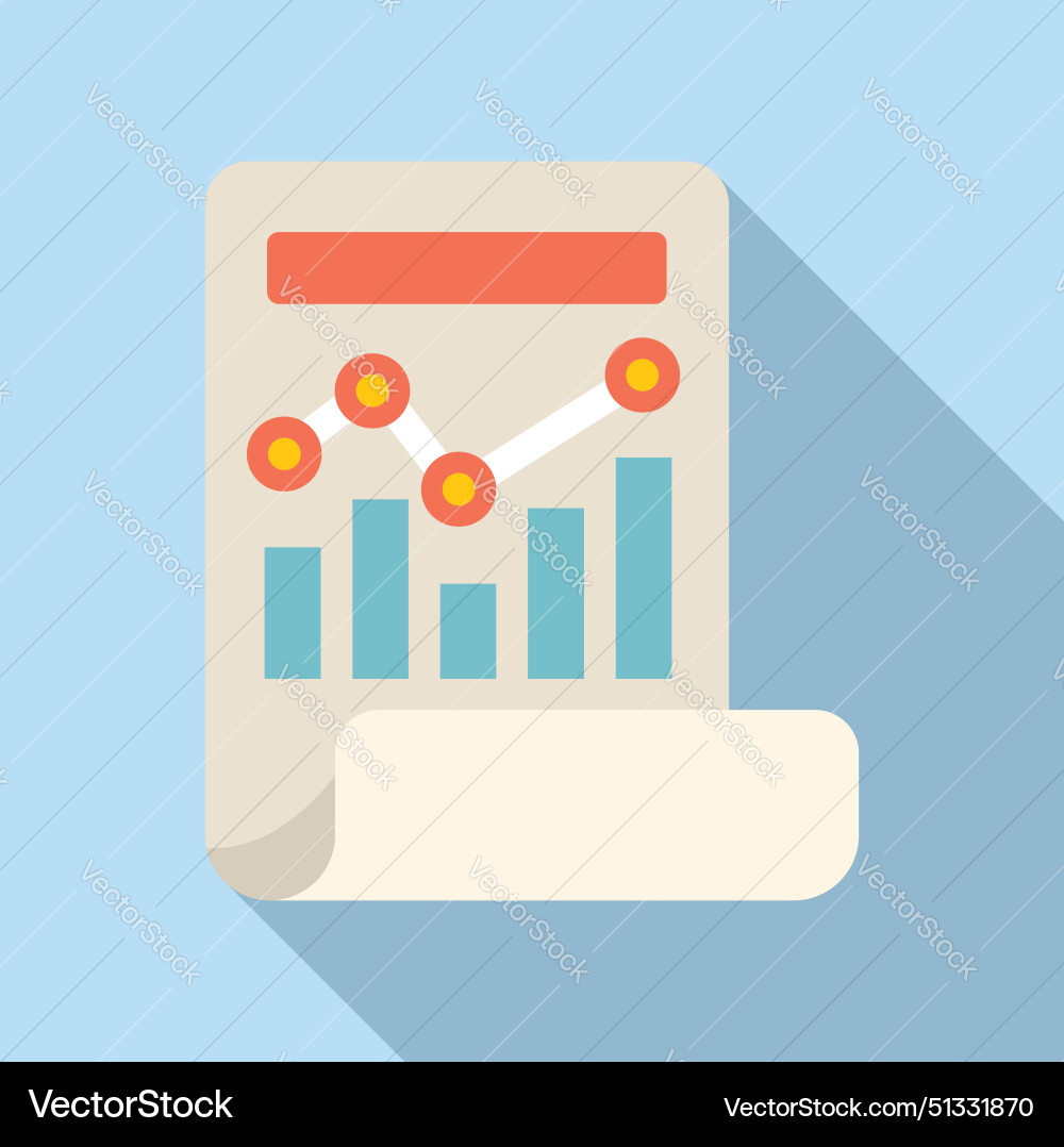 Business growth analytics report Royalty Free Vector Image