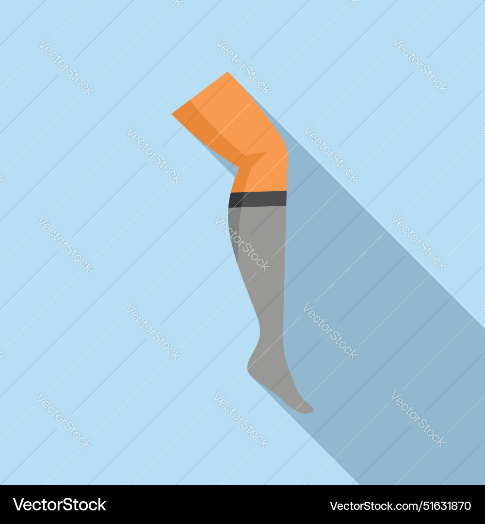 Knee high compression stocking for varicose veins Vector Image