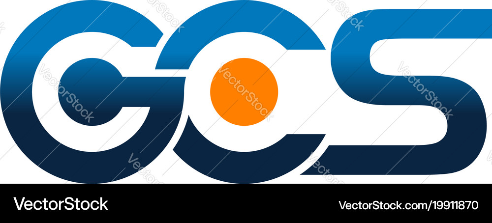 Modern logo solution letter g c s Royalty Free Vector Image