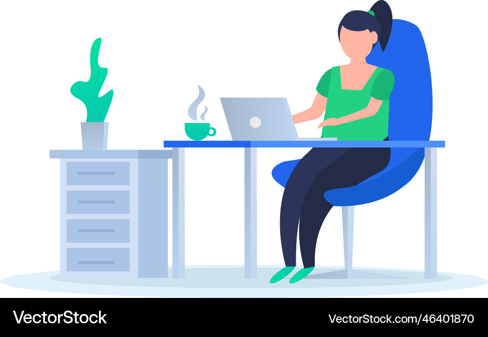 Office worker Royalty Free Vector Image - VectorStock