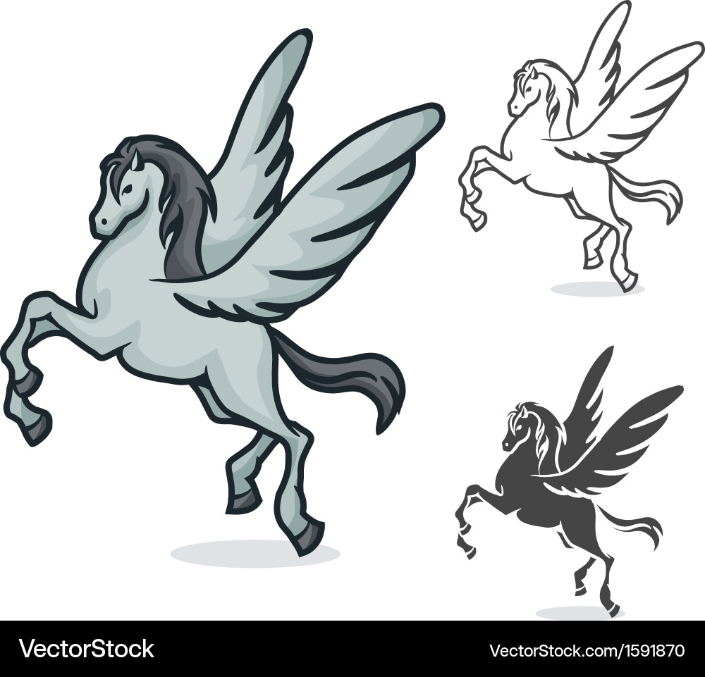 Pegas Lizenzfreies Vektorbild - VectorStock