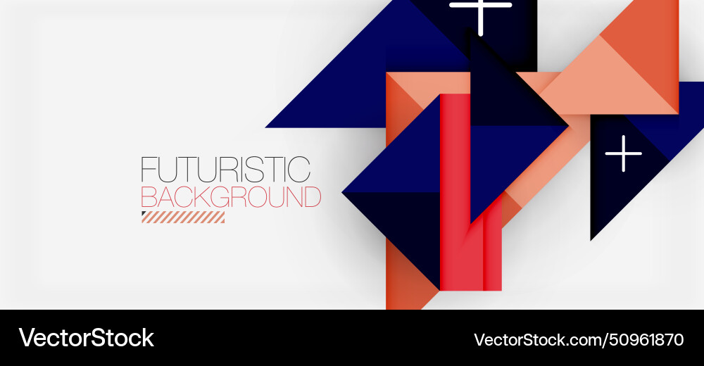 Triangle background for Royalty Free Vector Image