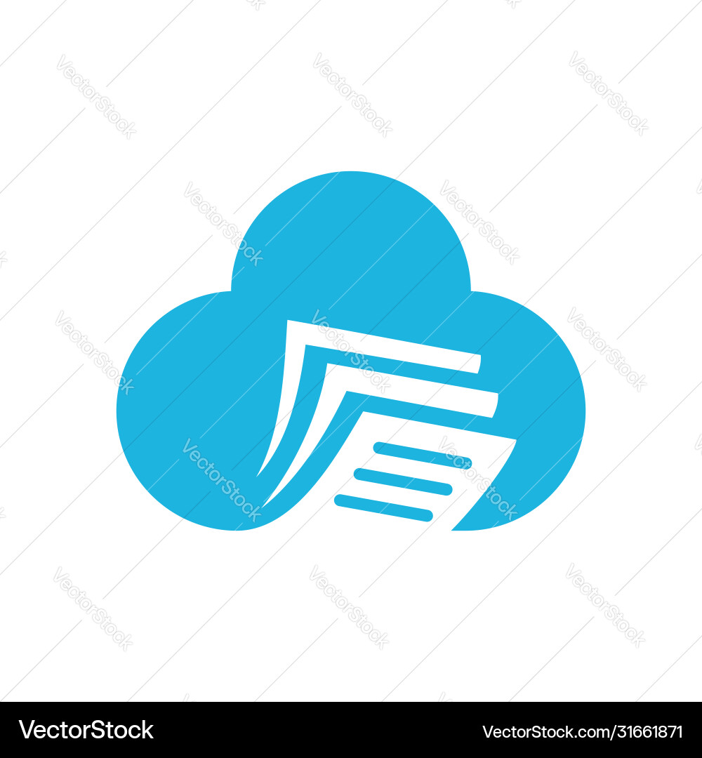 Document logo Royalty Free Vector Image - VectorStock