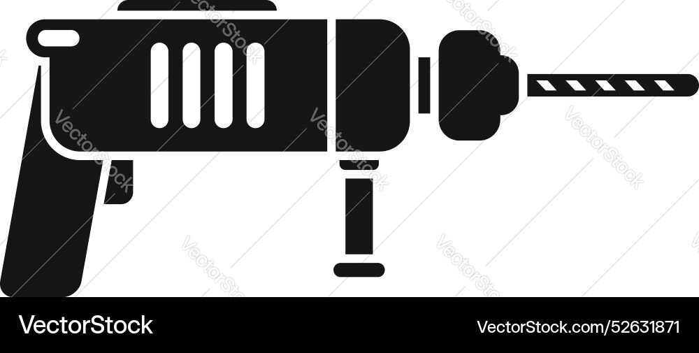 Heavy duty construction tool icon showing a rotary