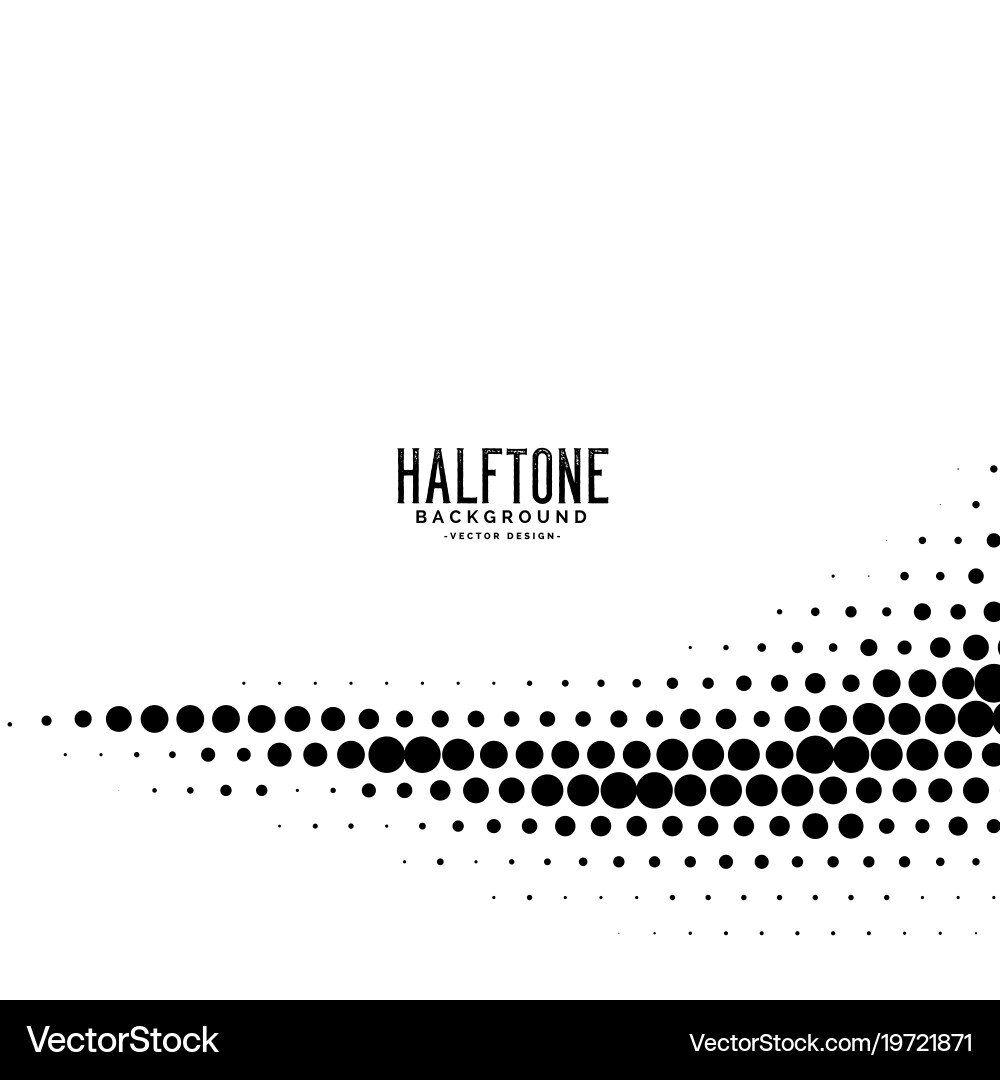 Minimal wavy dots halftone background Royalty Free Vector