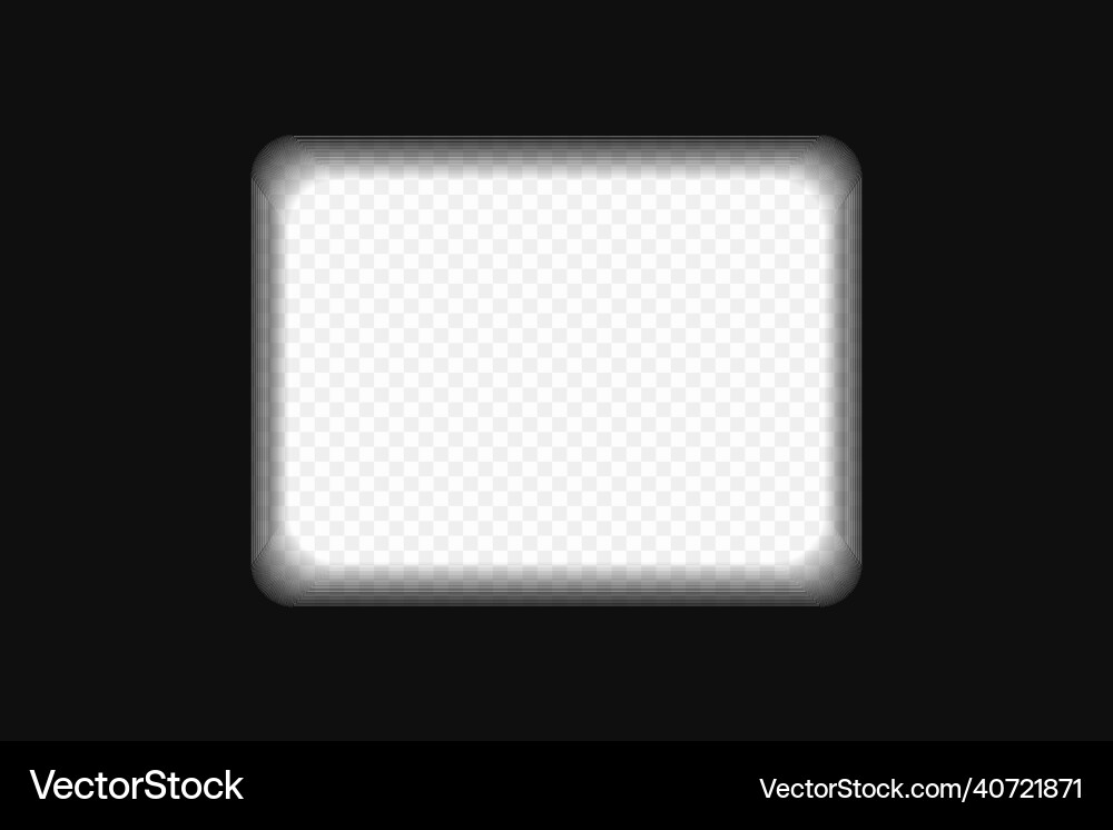 Old cinematic frame overlay texture on transparent