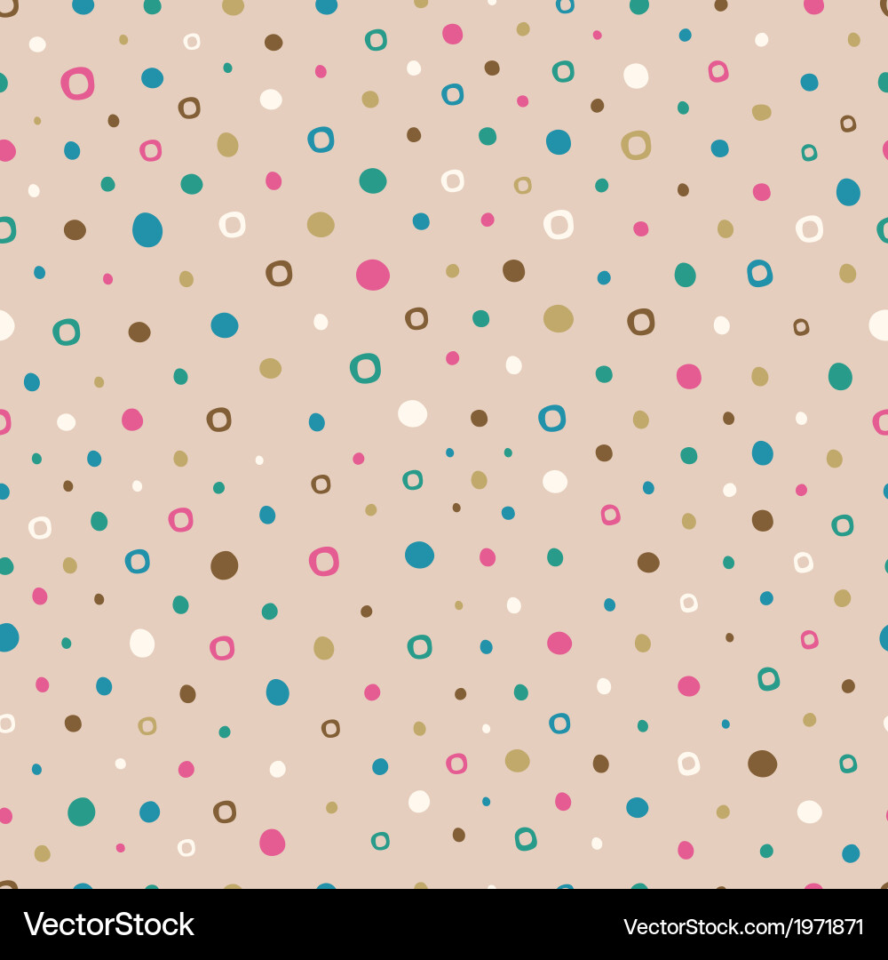 Seamless pattern of hand drawn dots Royalty Free Vector