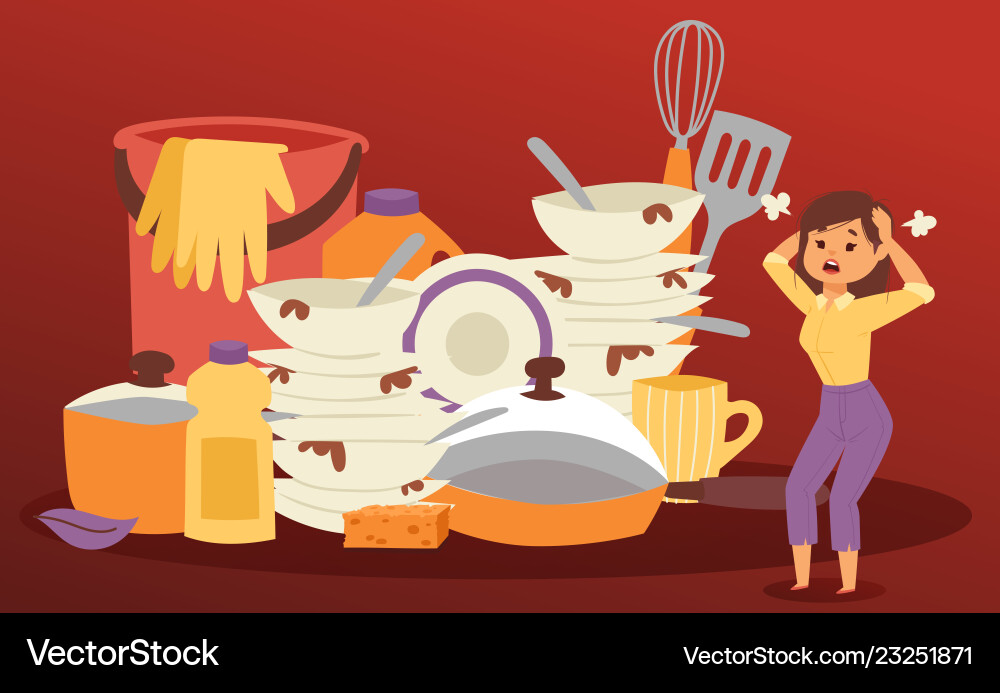 Woman Pulling Hair - Stress and Anger Royalty Free Vector